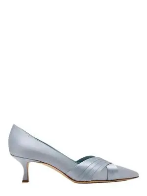 Manolo Blahnik Manolo Blahnik Vieriolo Criss-Cross Pointed-Toe Heeled Pumps Blue