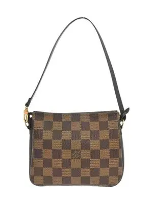 LOUIS VUITTON Damier Ebene Trousses Makeup Handbag - Brown