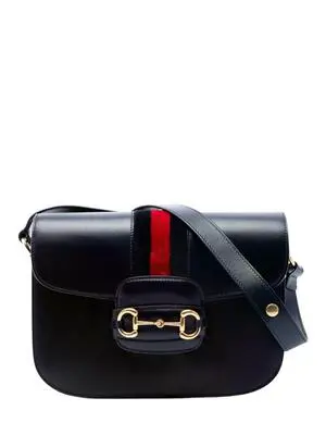 Gucci 1955 Horsebit Shoulder Bag - Blue