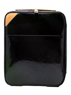 LOUIS VUITTON Monogram Vernis Pegase 45 Travel Bag - Black