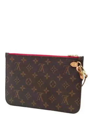LOUIS VUITTON Monogram Neverfull Mm Pouch - Brown