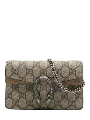 Gucci Mini Gg Supreme Dionysus Crossbody Bag - Neutrals