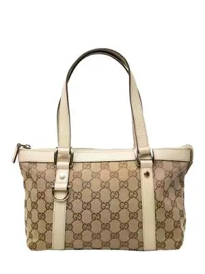 Gucci Gg Canvas Abbey D-ring Tote Bag - Neutrals