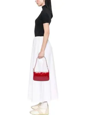 LOUIS VUITTON Louis Vuitton Monogram Vernis Pochette Accessoires Shoulder Bag Red