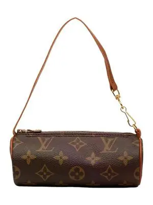 LOUIS VUITTON Monogram Canvas Papillon Pochette Handbag - Brown