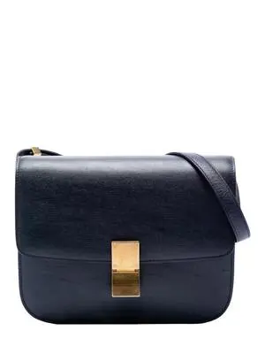 Celine Celine Medium Calfskin Classic Box Crossbody Bag Blue