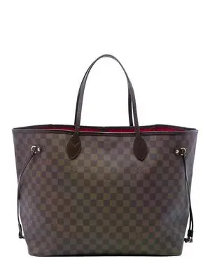 LOUIS VUITTON Damier Ebene Neverfull Gm Tote Bag - Brown