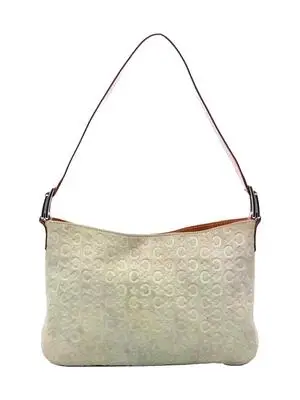 Celine Macadam Suede Shoulder Bag - Brown