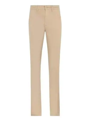 Roberto Cavalli Slim-fit Belt-loop Trousers - Neutrals