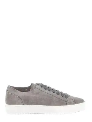 DOUCAL'S Suede Lace-up Sneakers - Grey