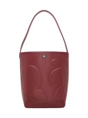 Rally Movement The Bag Whisper Embossed Bucket Bag - Red