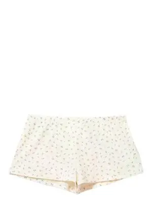 AAPE BY *A BATHING APE Floral Print Shorts - Neutrals