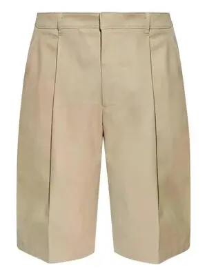 ALLSAINTS AllSaints Castro Pleated Shorts Neutrals