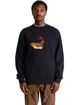 EDMMOND STUDIOS Duck Hunt Sweatshirt - Plain Navy