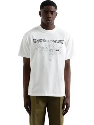 EDMMOND STUDIOS Fresh Classics Printed T-shirt - Plain White