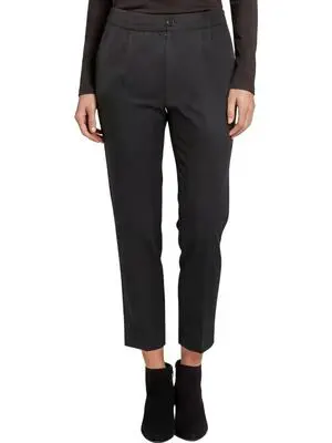 GANNI Wool Elasticated Waist Trousers - Grey