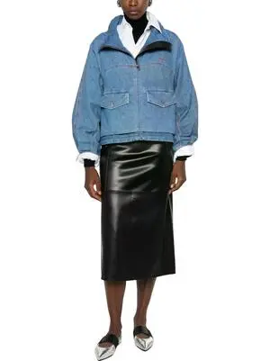 Loewe LOEWE Anagram Embroidered Denim Jacket Blue
