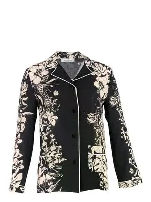 Valentino Garavani Floral Print Shirt - Black