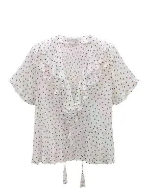Dorothee Schumacher Dancing Dot Blouse - White