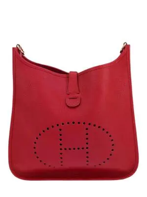 Hermès 2002 Evelyne Shoulder Bag - Red
