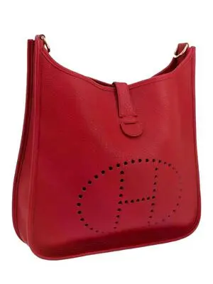 Hermès 2002 Evelyne Shoulder Bag - Red