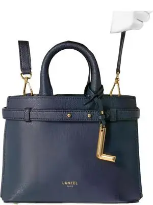LANCEL Leather Tote Bag - Blue