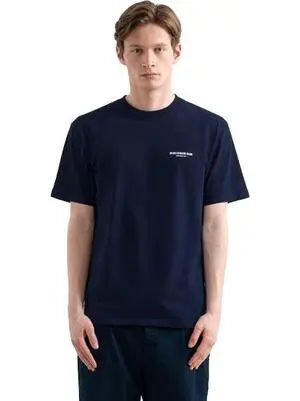 EDMMOND STUDIOS Melomaniac Printed T-shirt - Plain Navy