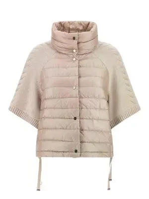 Herno Herno Quilted Cable-Knit Jacket Neutrals