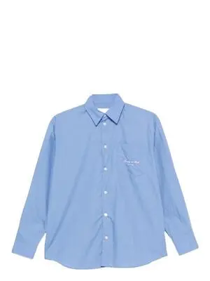 SPORTY  RICH Sporty & Rich Long Sleeve Shirt - Blue