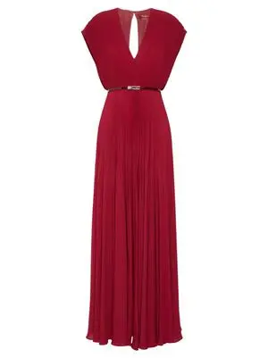 Max Mara Sable Georgette Gown - Ruby Colour