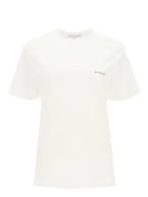 Maison Labiche Amour Embroidered T-shirt - White