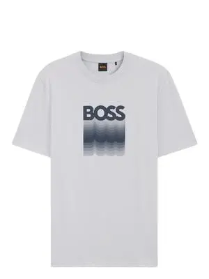 Hugo Boss Regular Fit Crewneck T-shirt - Light Gray