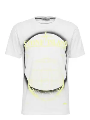 Stone Island Logo-print Round-neck T-shirt - White