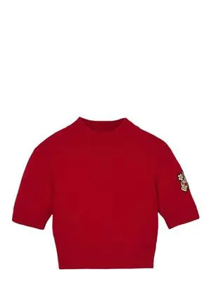 Marc Jacobs High-neck Cropped Sweater - Red