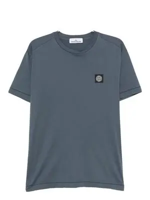 Stone Island Logo-patch T-shirt - Gray