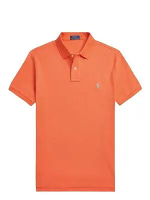 Polo Ralph Lauren Logo-embroidered Straight Hem Polo Shirt - Orange