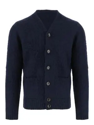 Aspesi V-neck Buttoned Cardigan - Black