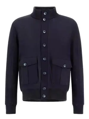 Herno Navy Padded Jacket - Blue