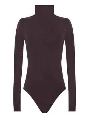 Wolford Seamless High-neck Bodysuit - Brown