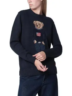 Polo Ralph Lauren Polo Bear Knit Sweater - Blue
