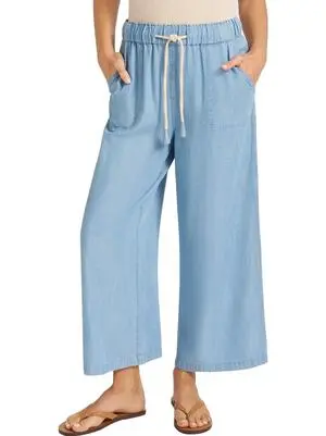 Matty M. Laura Wide Leg Pants - Chambray