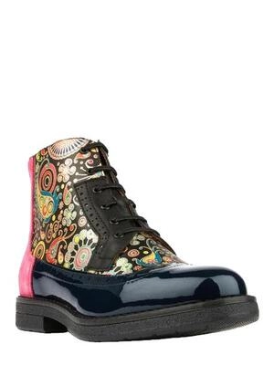 EMBASSY LONDON Hatter Wingtip Ankle Boots - Blue Multi