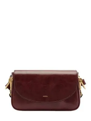 AREZZO Arezzo Cora Small Leather Crossbody Bag Fresh Ruby