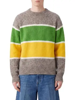 JW Anderson Striped Lambswool Relaxed Fit Jumper - Multicolor