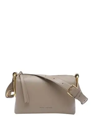 Marc Jacobs Marc Jacobs Juliette Leather Crossbody Bag With Double J Logo Beige
