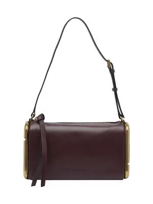 Marc Jacobs Marc Jacobs Small Scene Leather Crossbody Bag With Laminated Double J Logo Red