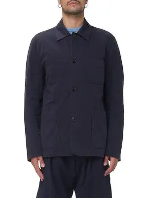 Paul Smith Stretch Cotton Shirt Jacket - Blue