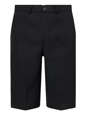 Rick Owens Straight-leg Wool Shorts - Black
