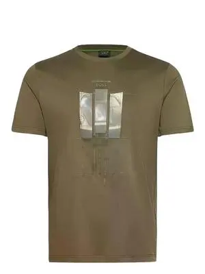 BOSS X Porsche Spirit 70 Crew-neck Cotton T-shirt - Green