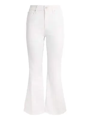 Paige Marlow Skimmer High-rise Flared Jeans - White